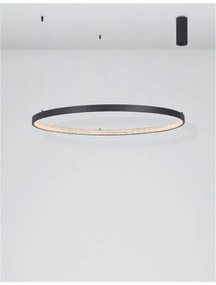 Nova Luce Závěsné LED svítidlo PRESTON, 60W 3000K stmívatelné Barva: Černá