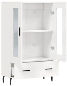 Skříň highboard lesklá bílá 69,5 x 31 x 115 cm kompozitní dřevo - Default Title