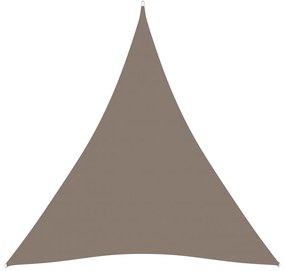 vidaXL Stínící plachta oxfordská látka trojúhelníková 4x4x4 m taupe