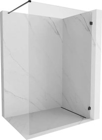 Mexen Lunar sprchová stěna pravá 70 x 200 cm, 8mm čiré sklo, černá matná, 830-070-000-70-00-P