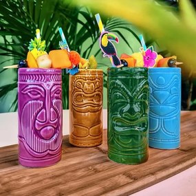 04070 Sada koktejlových sklenic - Tiki Mugs 4ks