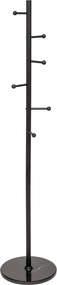 Věšák na kabáty BLACKMARBLE s 6 kovovými háčky, 173 cm
