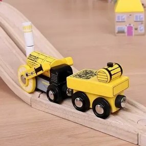 Bigjigs Rail Replika historické lokomotivy Rocket + 2 koleje / od 3 le