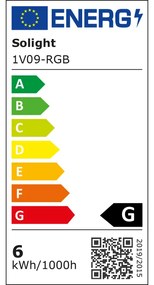 Solight LED 2v1 venkovní vánoční řetěz, dálkový ovladač, 200LED, RGB+bílá