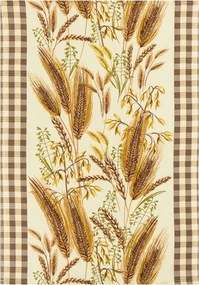 Bellatex Kuchyňská utěrka 1 ks 50x70 cm Klas Hnědá,Béžová