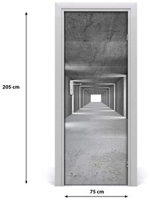 Samolepící fototapeta na dveře Betonový tunel 75x205 cm