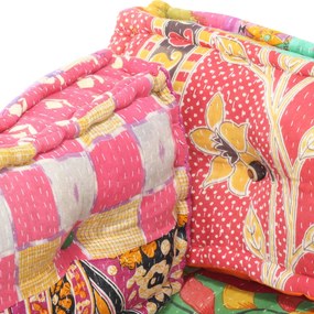 Poduška na pohovku z palet vícebarevná textil patchwork 287722