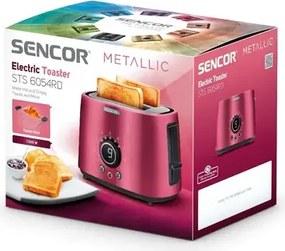 SENCOR STS 6054RD červená / Topinkovač / 1000W / 2 sloty