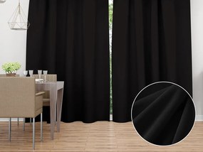 Biante Sametový závěs Velvet Premium SVP-023 Černý 135x140 cm