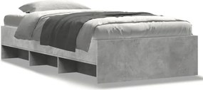 Rám postele betonově šedý 75 x 190 cm kompozitní dřevo 3295712