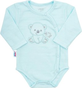 Kojenecká soupravička do porodnice New Baby Sweet Bear modrá, vel. 56 (0-3m)