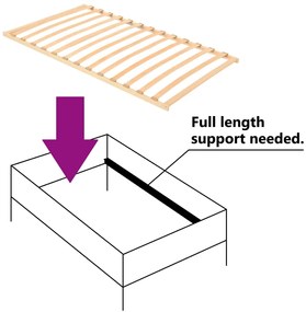 vidaXL Marketos Lamelový rošt postele s 13 lamelami 120 x 200 cm