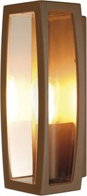 LA 230657 Venkovní svítidlo MERIDIAN BOX, rezavá barva, E27, max. 25 W, průsvitný plast - BIG WHITE (SLV)