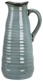 Kameninová váza/džbán Busara 10,5 x 24 cm, modrá