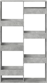 Knihovna betonově šedá 100 x 33 x 175 cm kompozitní dřevo 3309405