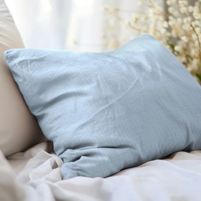 Mušelínový povlak na polštářek Sky blue Velikost: 70 x 90