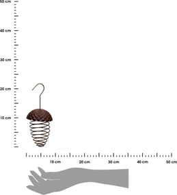 Krmítko pro ptáky Burda 22 cm hnědé
