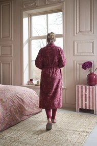 Pip Studio župan Jasmin Jacquard - tmavě růžový (Luxus a pohodlí ve stylovém županu s rafinovaným žakárovým květinovým vzorem)