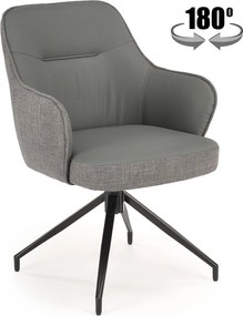 Otočné jídelní křeslo K527 popelavě šedé
