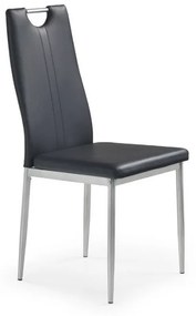 Jídelní židle Coreon, černá / stříbrná