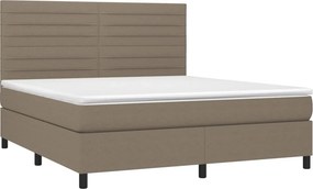 Box spring postel s matrací taupe 160x200 cm textil 3141869