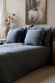 Měkký šedý prošívaný přehoz Aix Soft na dvoulůžko – 260*240 cm