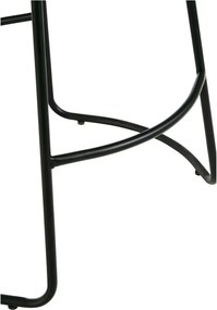 Černá/hnědá čalouněná barová stolička (výška sedáku 64 cm) Brixton – Premier Housewares