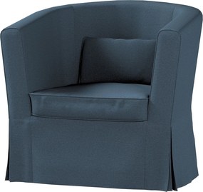 Potah na křeslo IKEA Ektorp Tullsta barva modrá látka pletený vzor