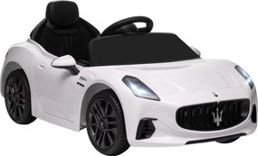 Dětské elektrické auto AIYAPLAY 3+ let Maserati Gran Turismo Folgore s 2 výkonnými motory, 12V baterie, rychlost 3-5 km/h, dálkové ovládání 2.4G, svě…