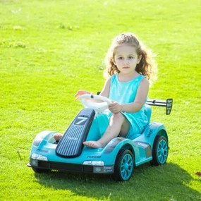 Aosom Dětské elektrické auto, nastavitelná jízda vpřed/vzad a dvě rychlostní úrovně, 81x50,5x45 cm, zelené