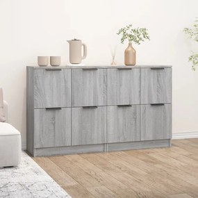 Příborníky 2 ks šedé sonoma 60 x 30 x 70 cm kompozitní dřevo 3115810