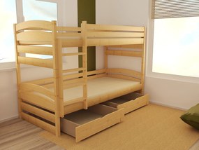 Patrová postel PP 020 80 x 200 cm - přírodní