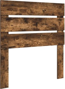 Rám postele s čelo Kouřový dub 100 x 200 cm Kompozitní dřevo 3412008