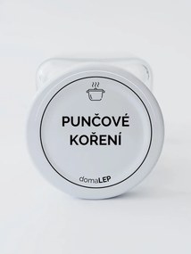 Samolepka na kořenky PUNČOVÉ KOŘENÍ průhledná 5 cm tučné písmo