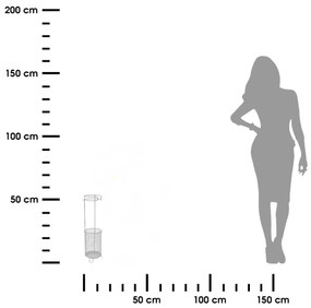 Kovový stojan na deštníky June White, 50x18 cm