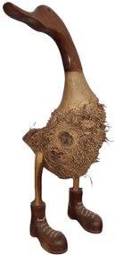 Dřevená kachna s botami 40 cm