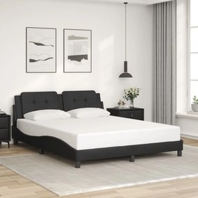 Rám postele s LED bez matrace Zadar černý 160 x 200 cm 3214117