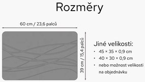 Bezdoteku Křemelinová předložka do koupelny zelená 60x39