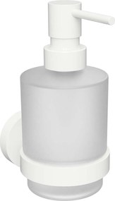 Sapho X-Round - Dávkovač mýdla s držákem, matné sklo/bílá XR103W