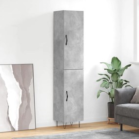 Skříň highboard betonově šedá 34,5x34x180 cm kompozitní dřevo 3198821
