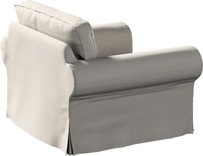 Potah na křeslo IKEA Ektorp barva šedá látka pletený vzor