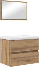 Sada koupelnového nábytku 3 ks Artisanový dub 61 x 39 x 45 cm 3393503