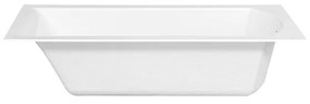 Besco Akrylátová obdélníková vana Shea Slim 140x70 (150,160,170x70,180x80) Barva: Bílá, Rozměry (cm): 140x70
