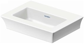 Duravit White Tulip - Umývátko 45x33 cm, bez otvoru pro baterii, s WonderGliss, bílá 07374500701