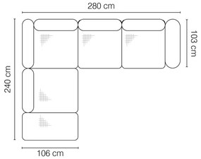 Sedací souprava AREZZA | 240x280 | nerozkládací | VÝBĚR TKANIN