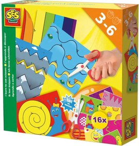 SES CREATIVE Vystřihování pro nejmenší kreativní set s nůžkami 14809