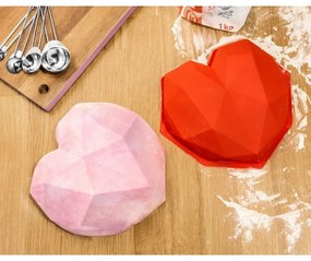 014420 DR Silikonová forma na pečení 3D - Srdce
