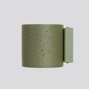 Sollux Lighting Nástěnná lampa ORBIS betonová olivově zelená