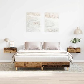 Rám postele bez matrace Staré dřevo 150x200 cm kompozitní dřevo 3328715
