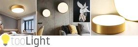 Toolight - Stropní svítidlo Classic 30cm E27 60W APP872-C, zlatá, OSW-08970